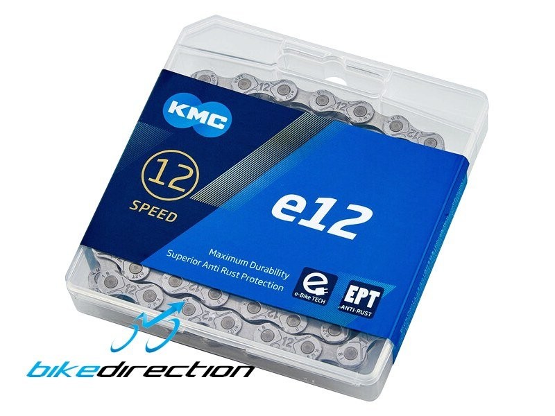 Catena KMC E12 Silver E-Bike 12V EPT 130 maglie