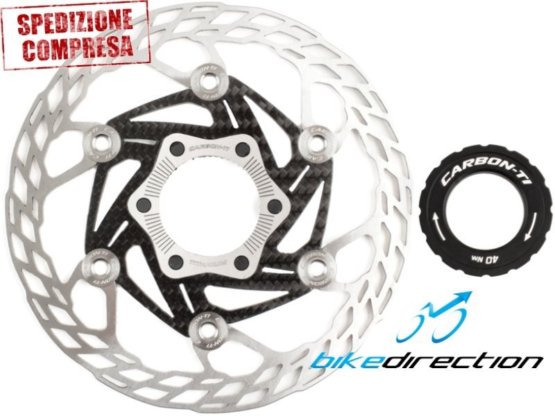 Disco semiflottante Carbon-ti X-Rotor Steel Carbon 3 Center Lock ...